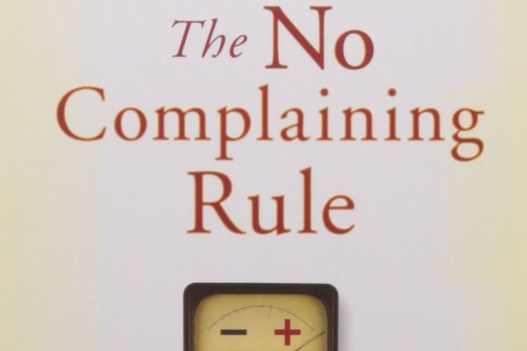 THE NO COMPLAINING RULE - Naji Cherfan Foundation
